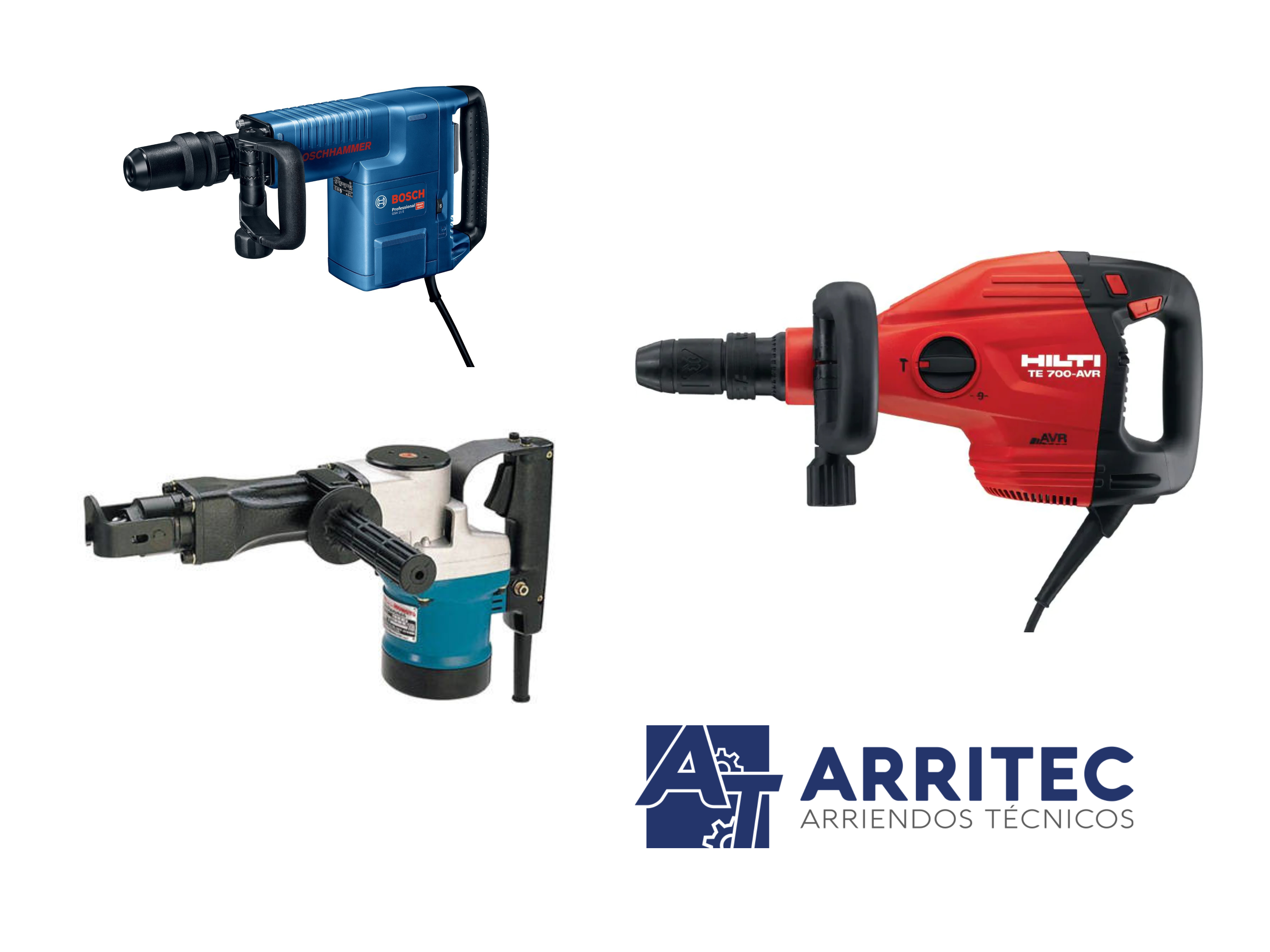 Martillo electrico demoledor 16 kg | ARRITEC Arriendos Técnicos